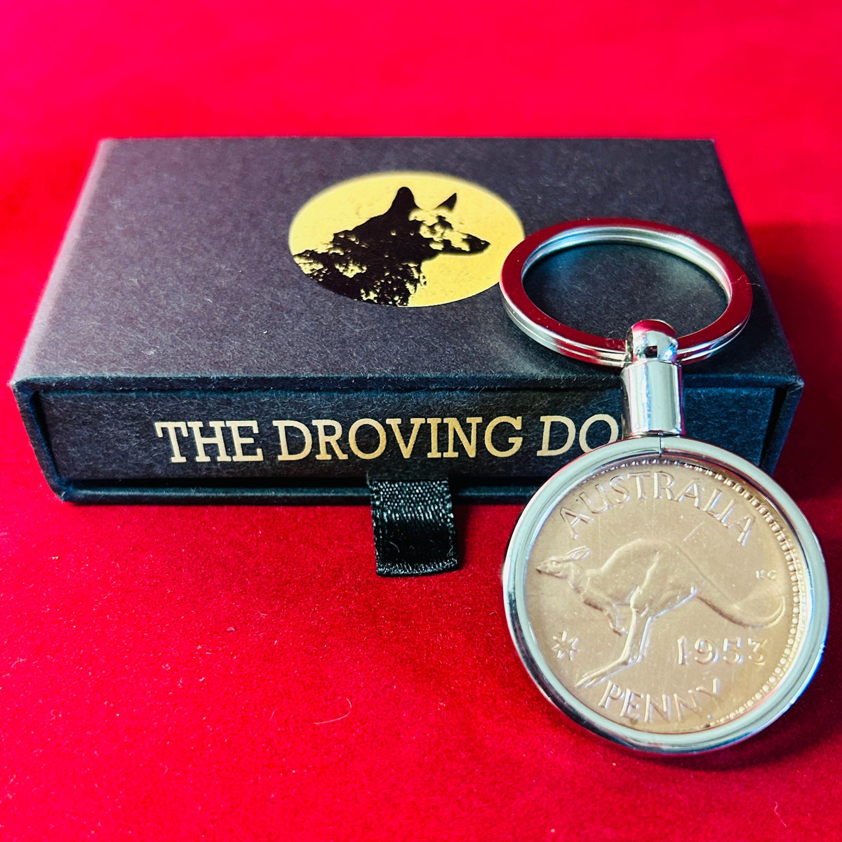 Australian Penny Keyring – The Droving Dog