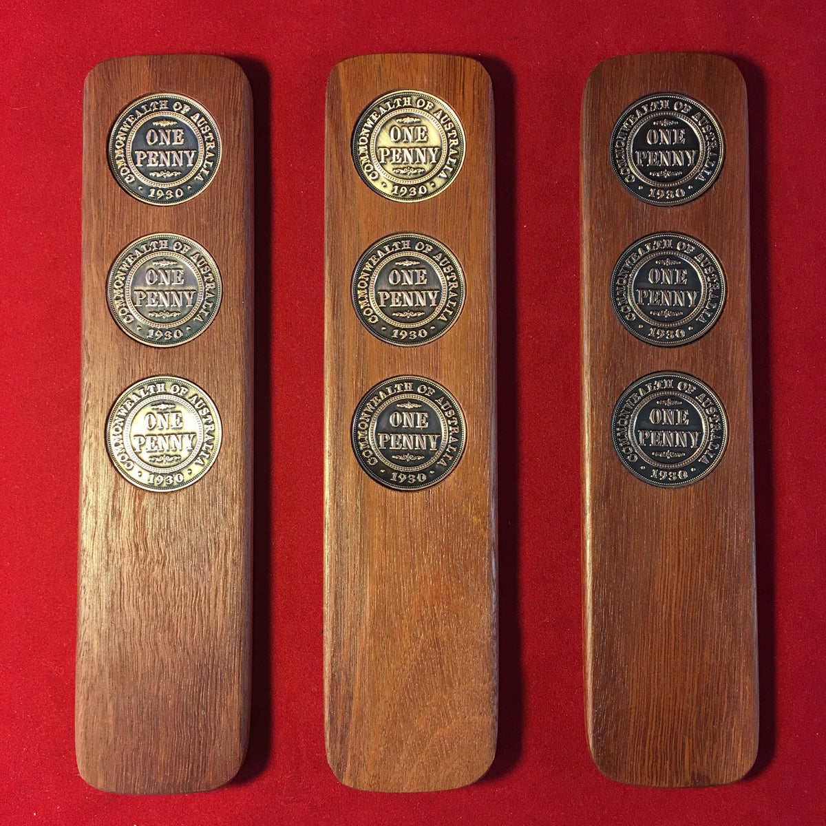 ANZAC Day Hardwood 2UP Game - 3 Australian Pennies - Choose Your Year ...