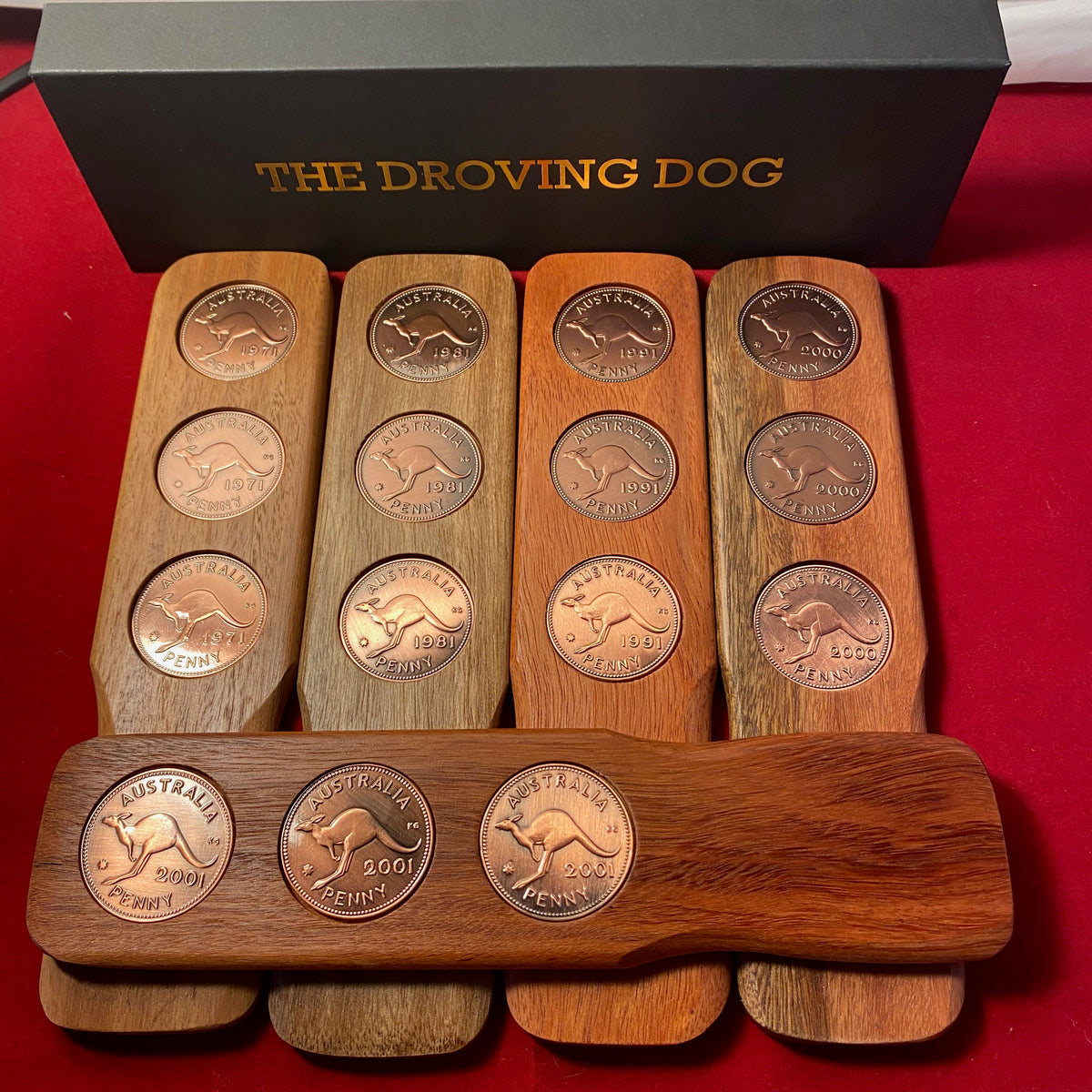ANZAC Day Deluxe 2UP Game - Australian Pennies Hardwood Kip - Leather ...